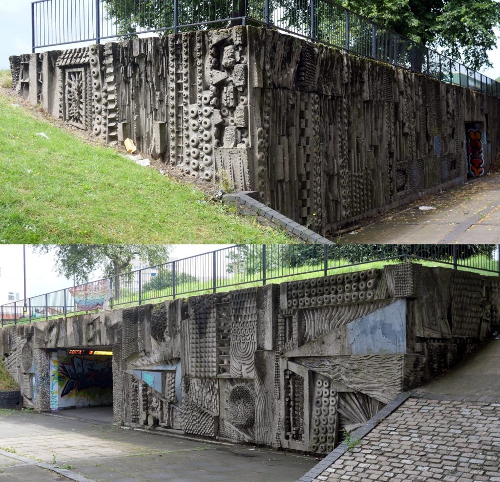 Birmingham’s ‘Brutalist Climbing Wall’ Mitchell murals listed – The ...